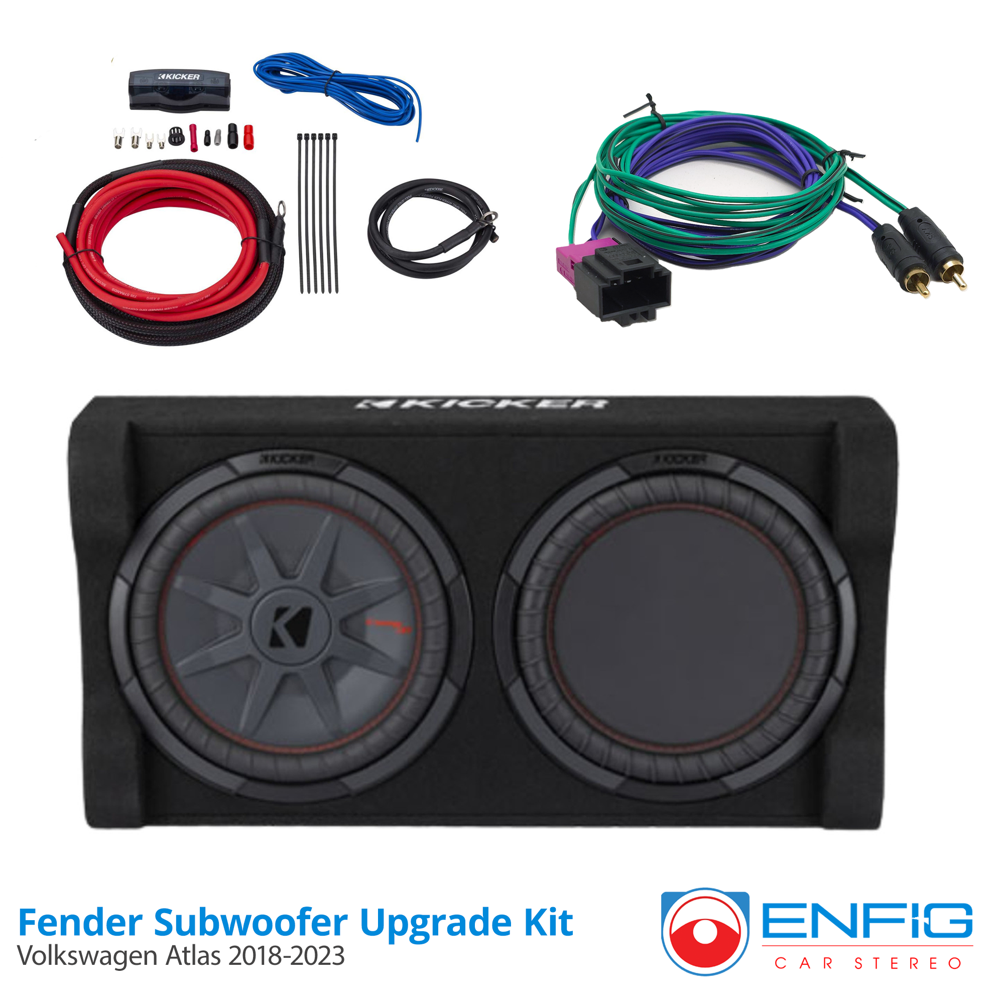 Atlas 2018-2023 Fender Subwoofer Upgrade Kit - Enfig Car Stereo