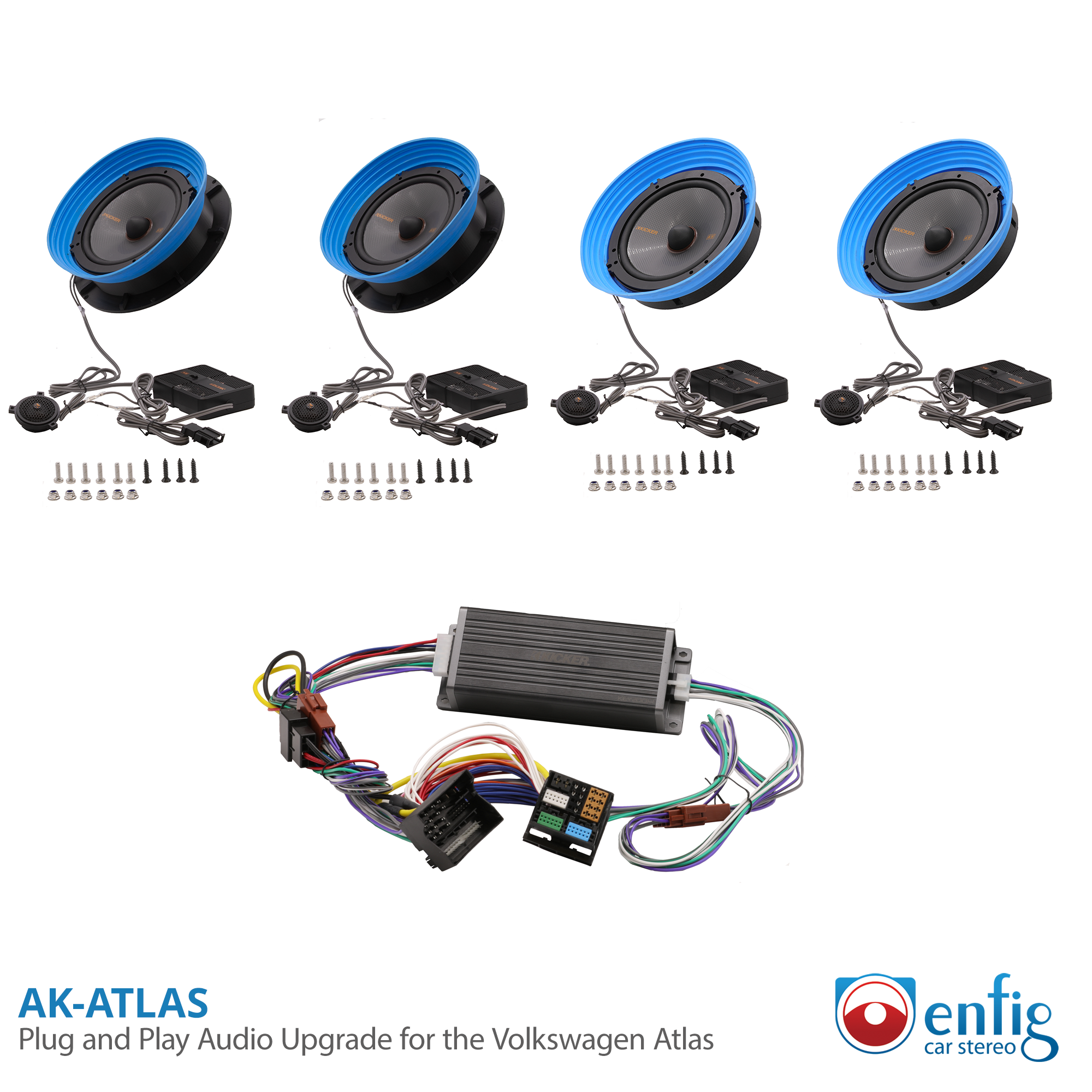 Volkswagen Atlas Plug and Play Speaker and Amplifier Upgrade - Enfig ...